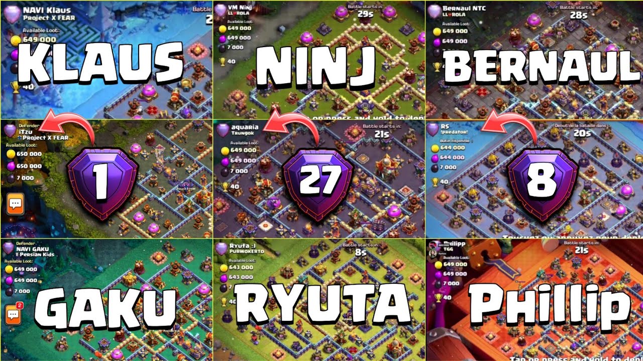 TOP 20 WORLD TOP PLAYERS BASE WITH LINK ! Anti 2 Star Th16 Base ! Best ...