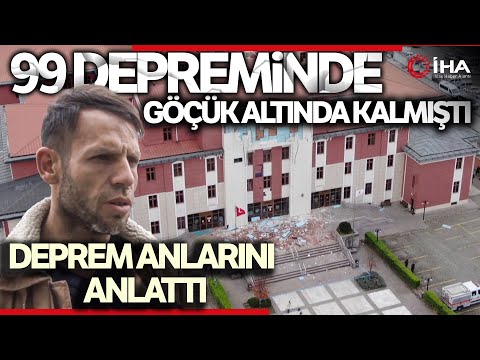 99 Depremi’nde Göçük Altında Kalmış, 5,9’luk Depremi Böyle Anlattı
