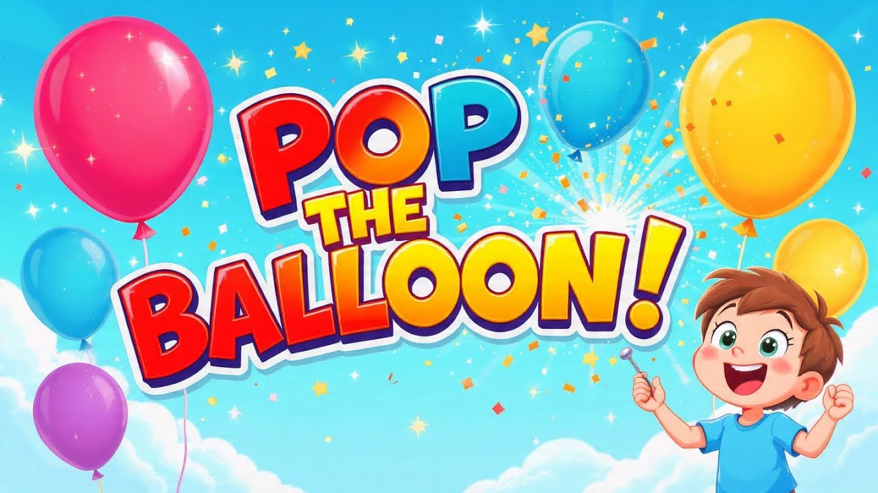 Pop The Balloon Kids Song | Nursery Rhyme | Kidsy Bitsy - YouTube
