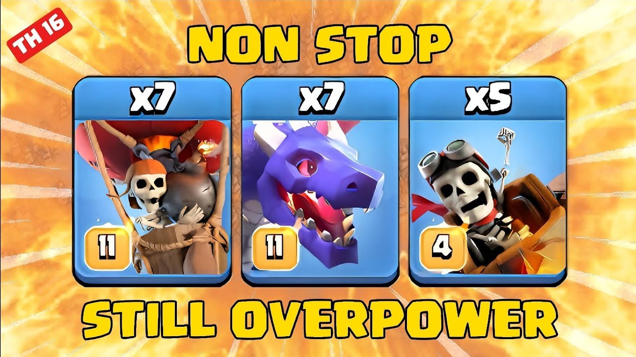 DRAGON + DRAG RIDER + LOONS UNSTOPPABLE ATTACK AT TH 16 IN CLASH OF ...