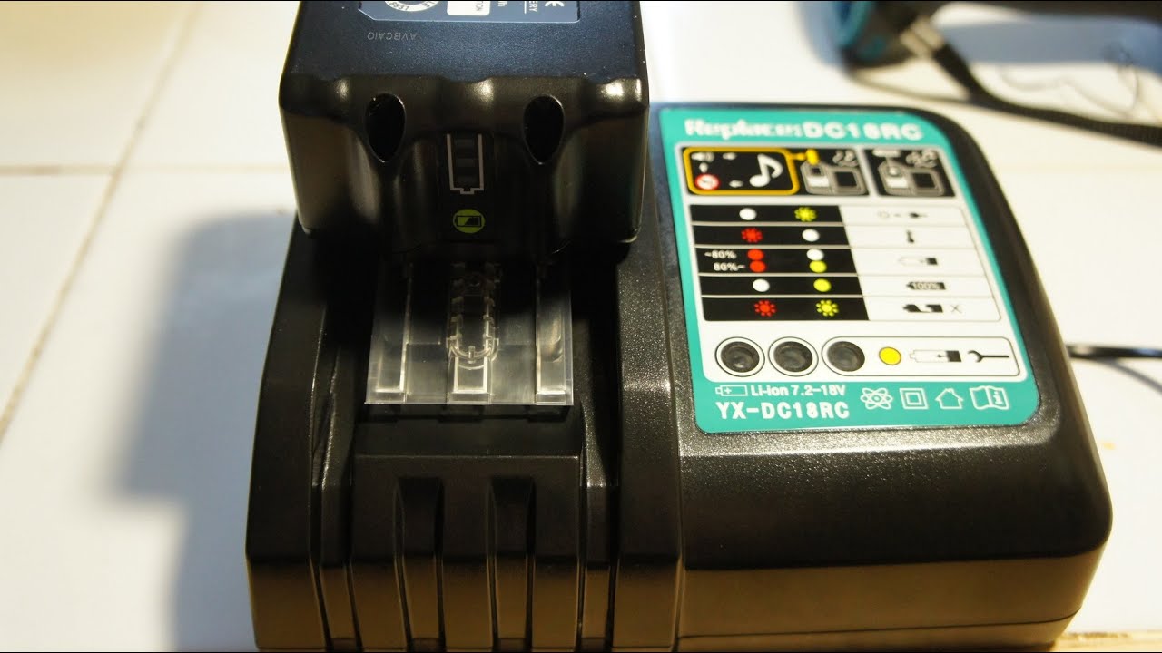 18V BATTERY CHARGER YX-DC18RC - YouTube