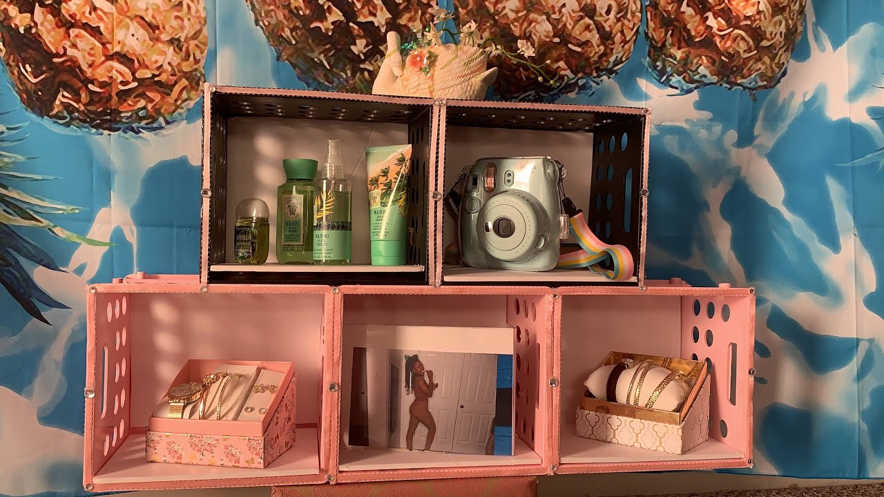 DIY College Dorm Room Decor. Inexpensive items used!! - YouTube