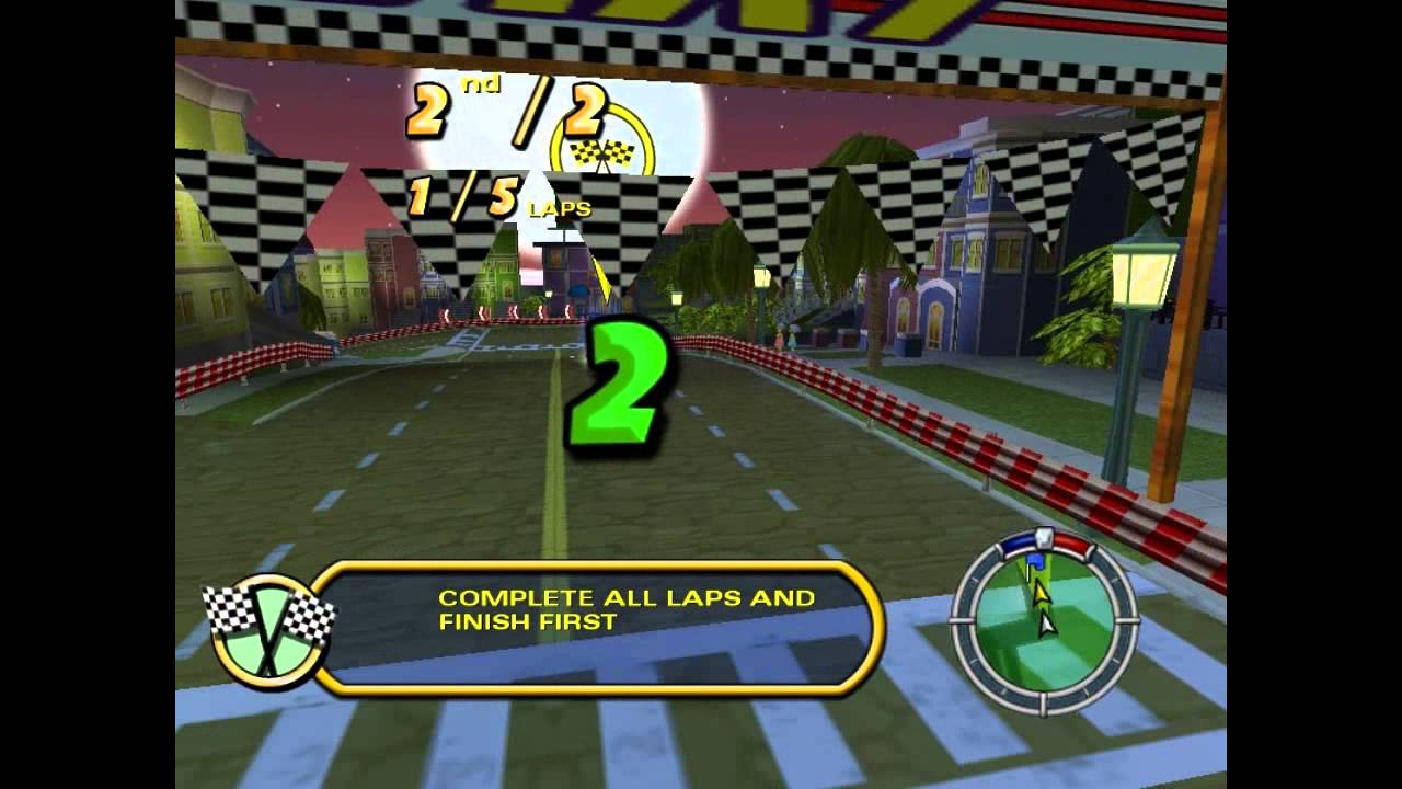 The Simpsons Hit & Run Family Sedan Challenge - level 6 street races ...