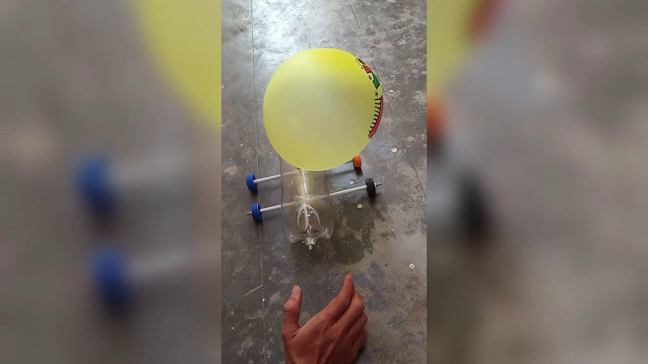 Newton's Third Law of motion | Ballon Car | Physics | Science Learning ...