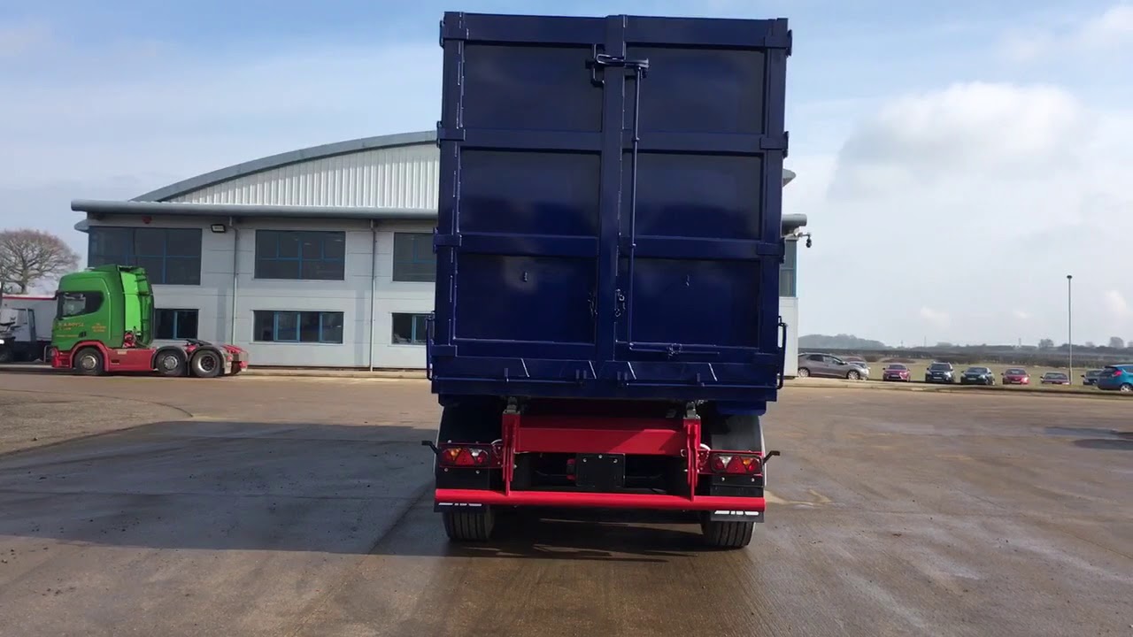 SDC Draycott Steel body tipping trailer for sale - YouTube