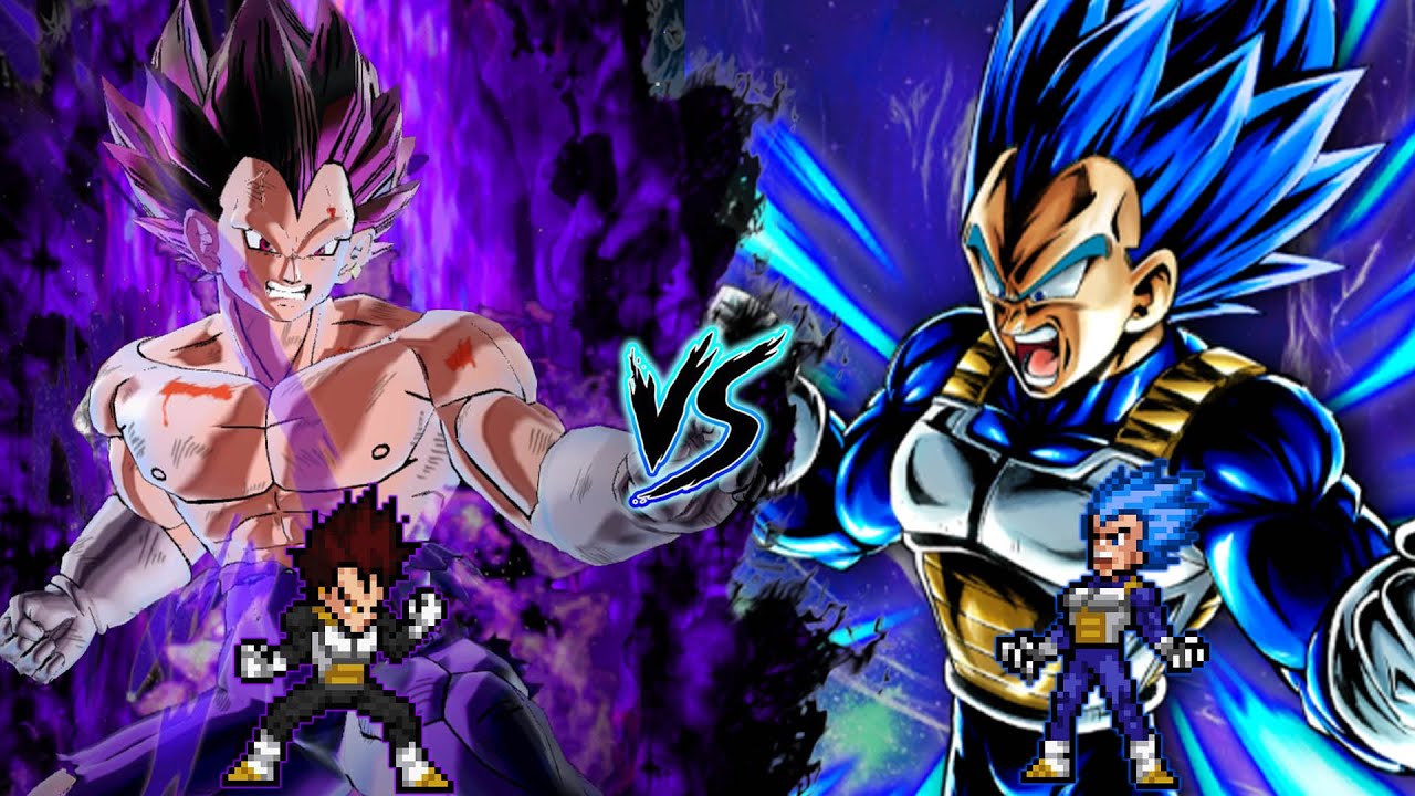 PRIMAL EGO VEGETA VS ULTRA SSB VEGETA - YouTube