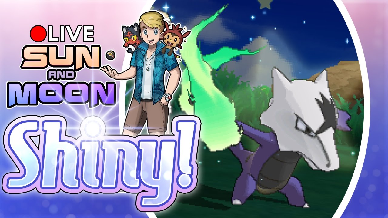SHINY ALOLAN MAROWAK! Live Cubone in 66 SOS Encounters - Pokemon Moon ...