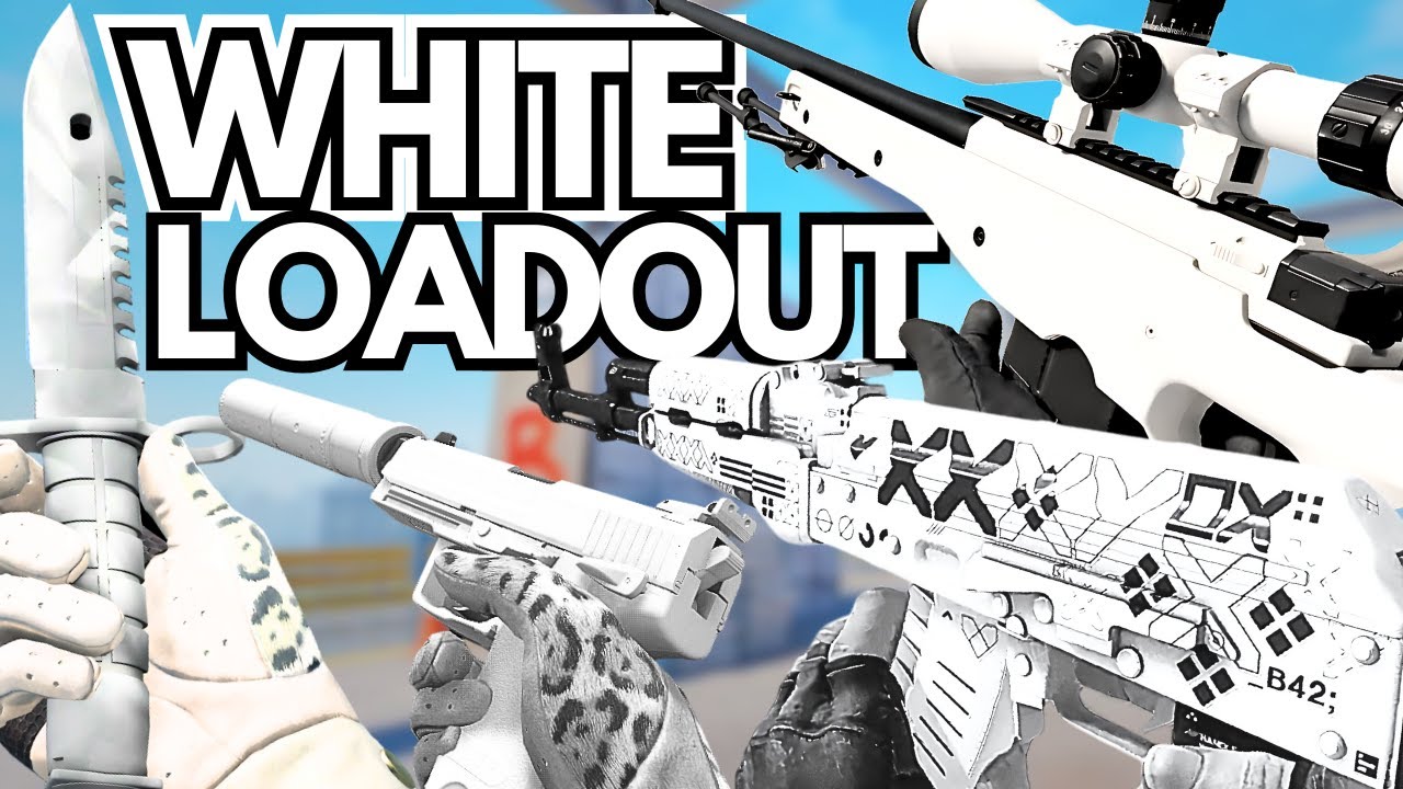 BEST WHITE Inventory in CS2 (BUDGET White Skins Loadout 2024) - YouTube