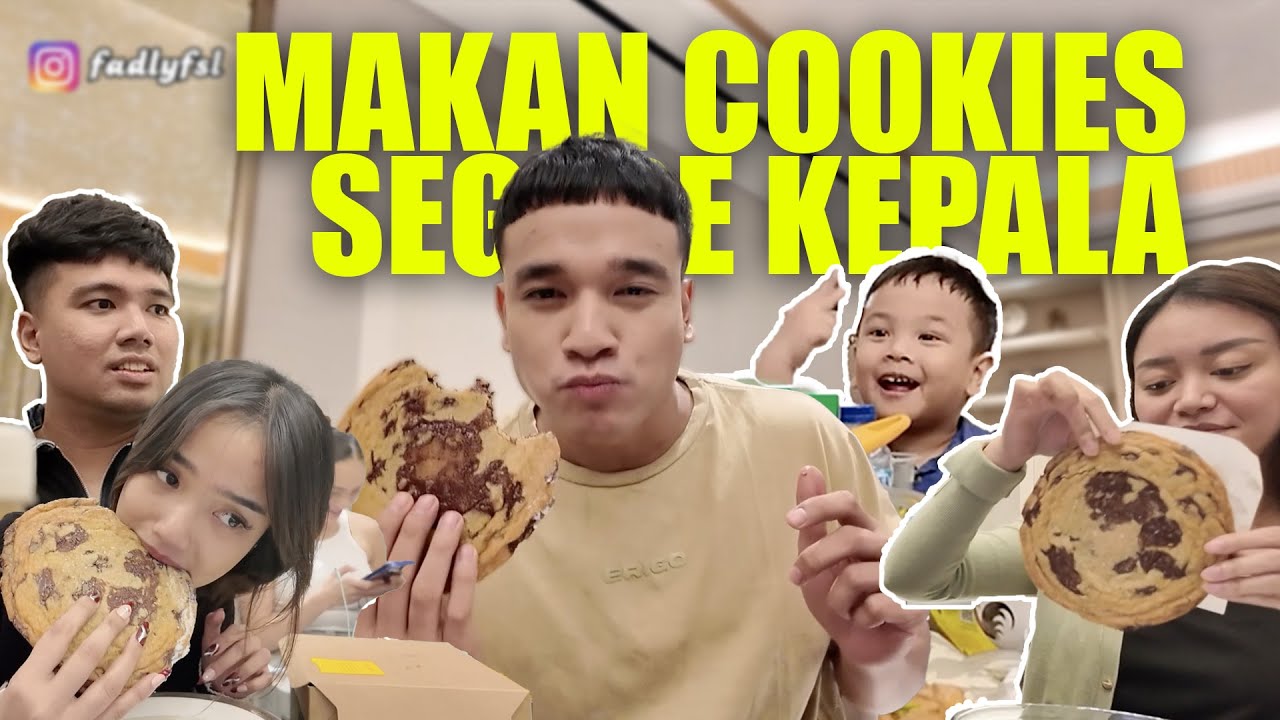 BUKBER DIRUMAH KAK VIO | MAKAN COOKIES SEGEDE KEPALA - YouTube