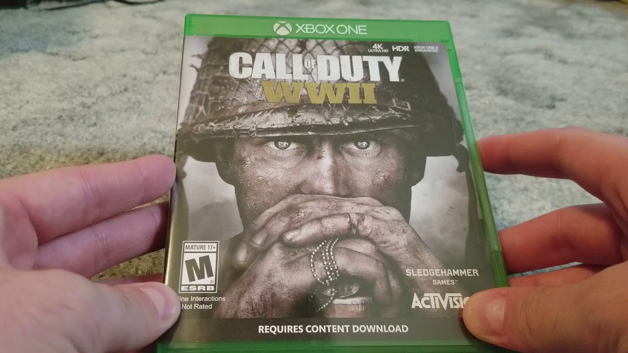 Call of Duty WW2 Xbox One Unboxing - YouTube