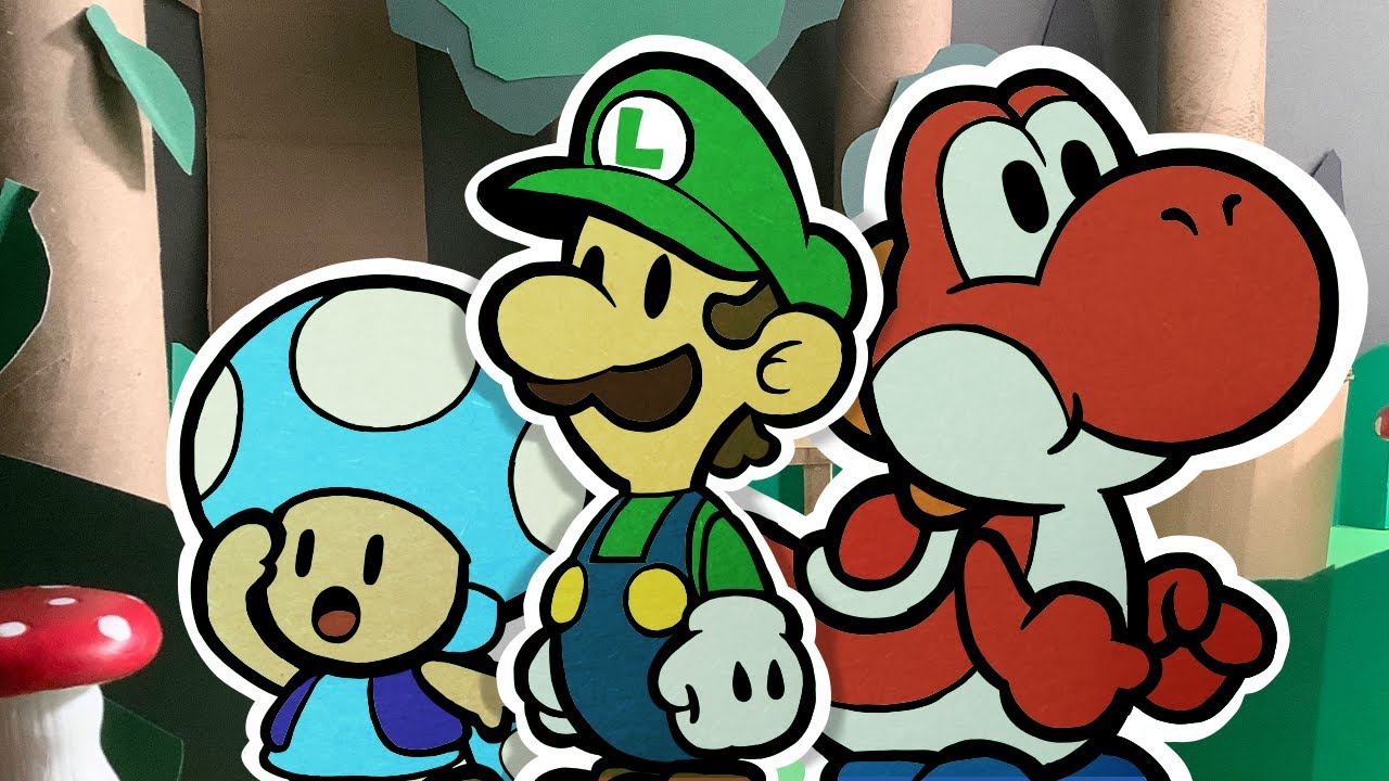Folded Forest | Paper Mario Stop-Motion - YouTube