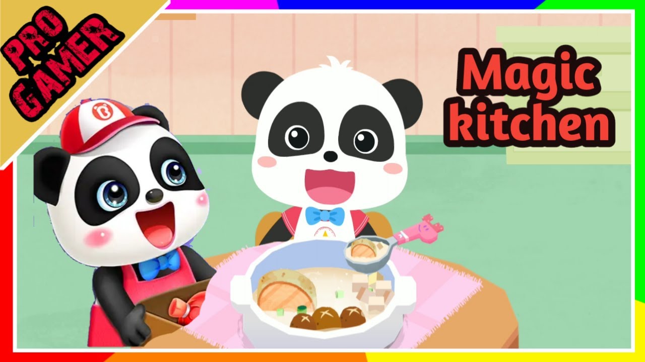 Baby panda magic kitchen gameplay | Panda games | Pro Gamer - YouTube