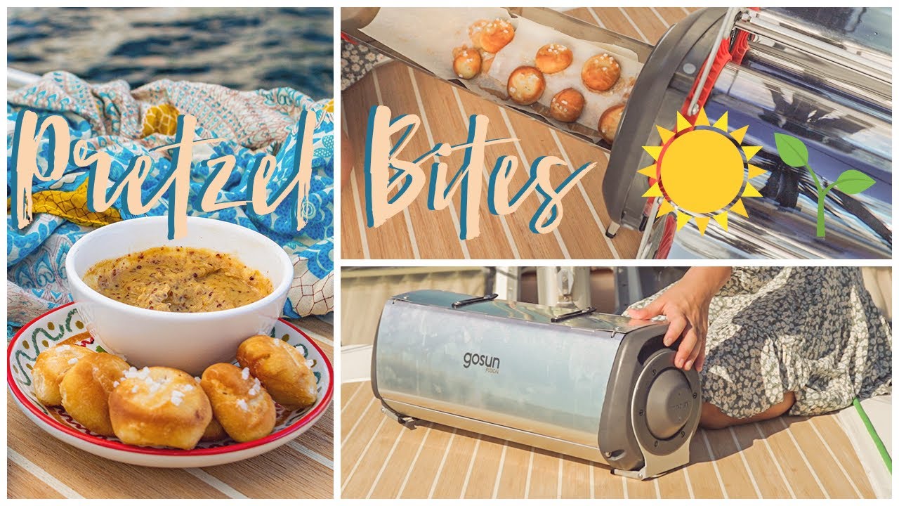 COOKING ON A BOAT #2: Vegan Pretzel Bites (Solar Oven!!!!) - YouTube
