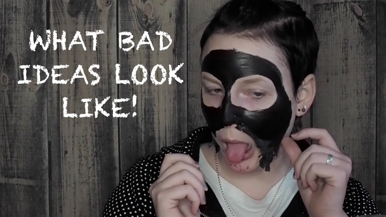 DIY CHARCOAL & GLUE MASK - YouTube