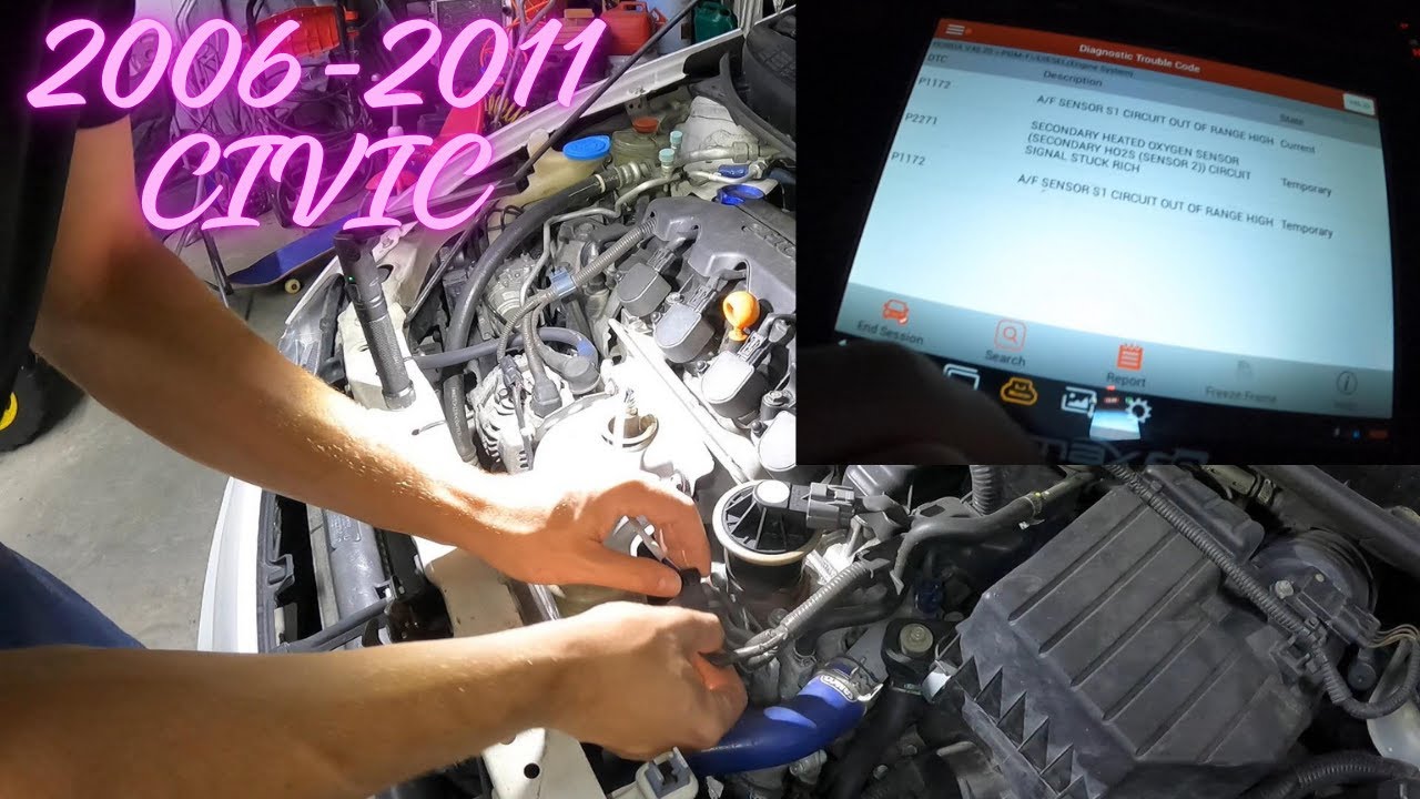 Fixing SRS airbag light 28-10 and Check engine light P1172 P2271 2006 ...