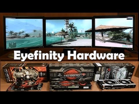 Monitors and Cards - Cheap Eyefinity on single HD 7970 or 6970 - YouTube