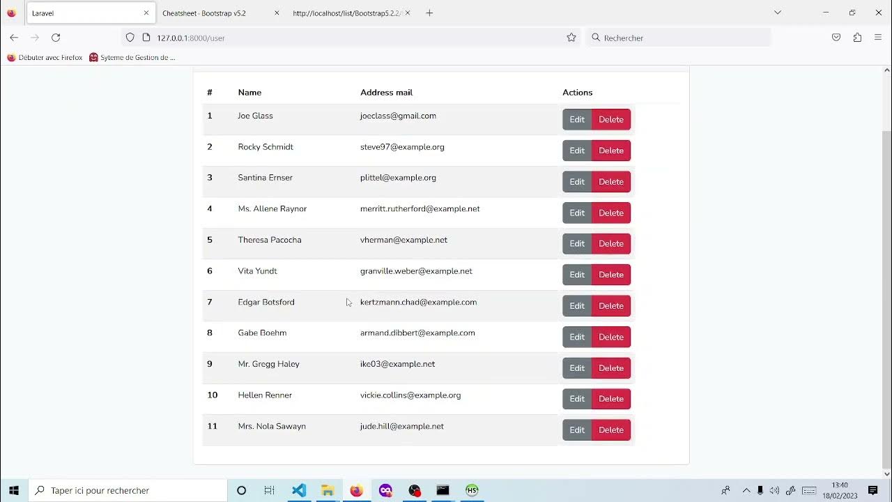 laravel user update delete - YouTube