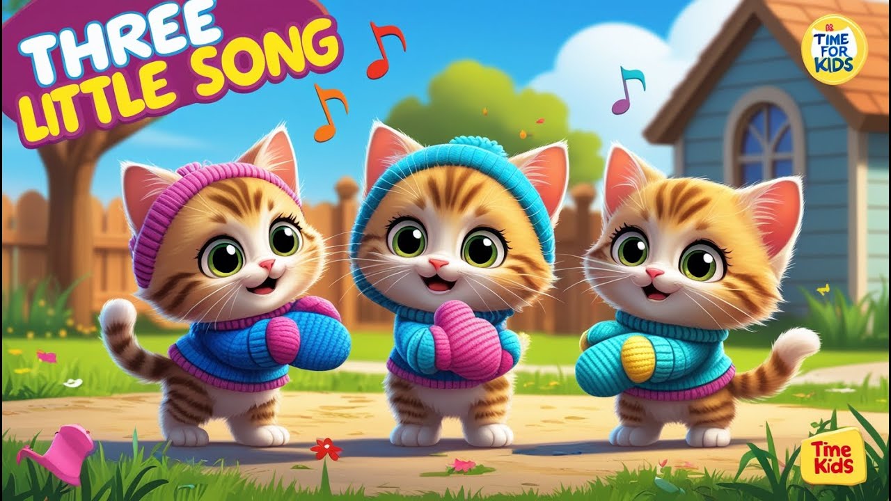 Three Little Kittens 🐱 | Nursery Rhyme for Kids | Fun & Educational ...