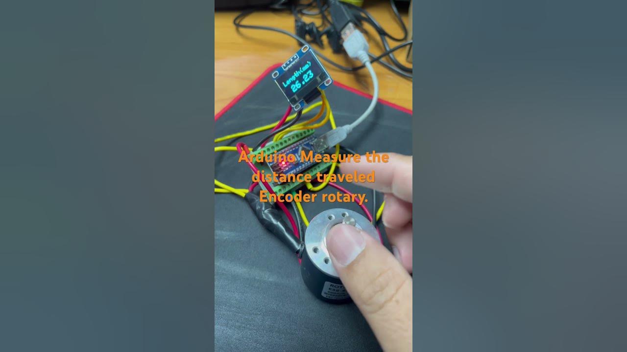 Arduino Measure the distance traveled Encoder rotary. #arduinoproject - YouTube