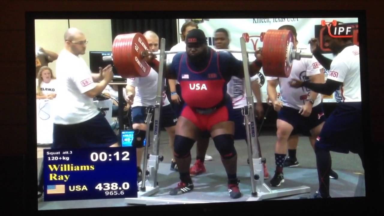 Ray Williams 438 kg / 965 lbs - WORLD RECORD SQUAT - YouTube