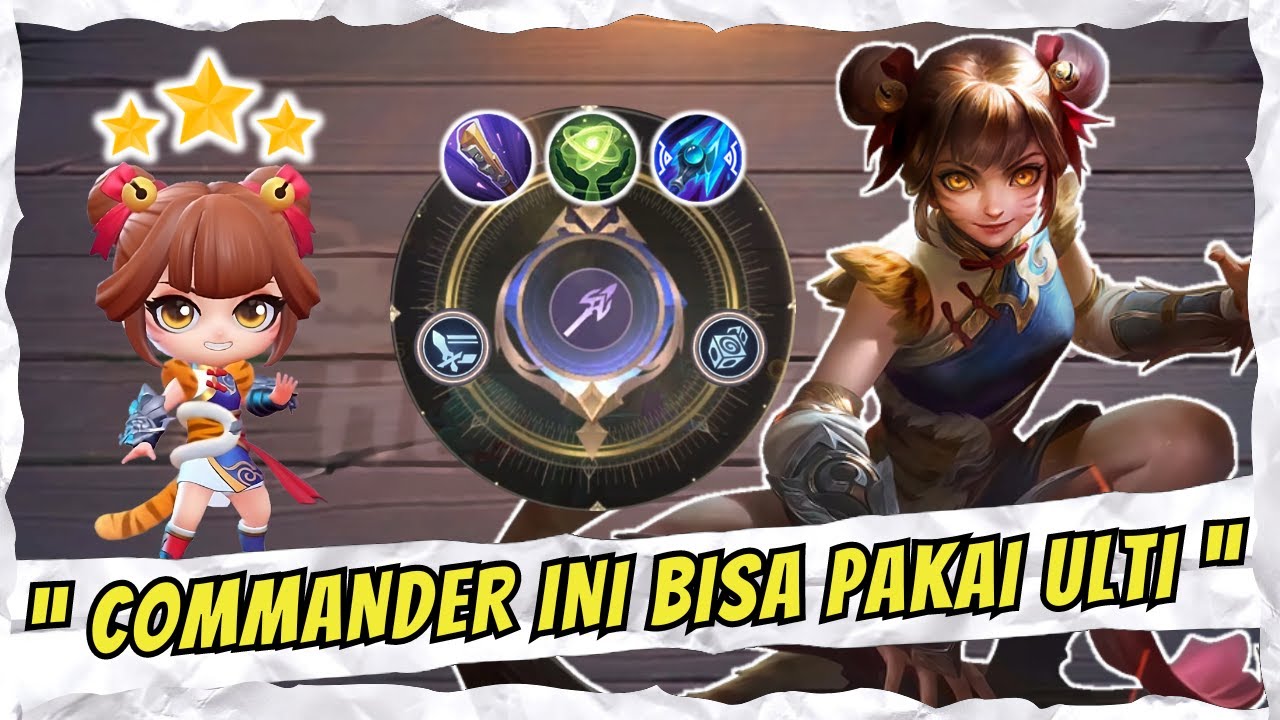 TUTORIAL COMMANDER WANWAN SKILL 1 !!! BISA PAKAI ULTI !!! | MAGIC CHESS ...