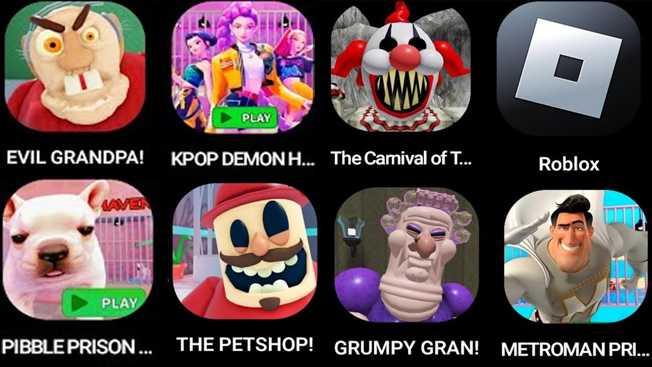 ESCAPE EVIL GRANDPA!,KPOP DEMON HUNTERS,Escape the carnival of terror ...