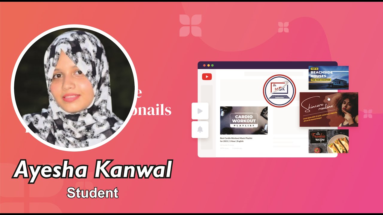 Student of Basic Computer Course | Ayesha Kanwal | Reviews About MSK ...