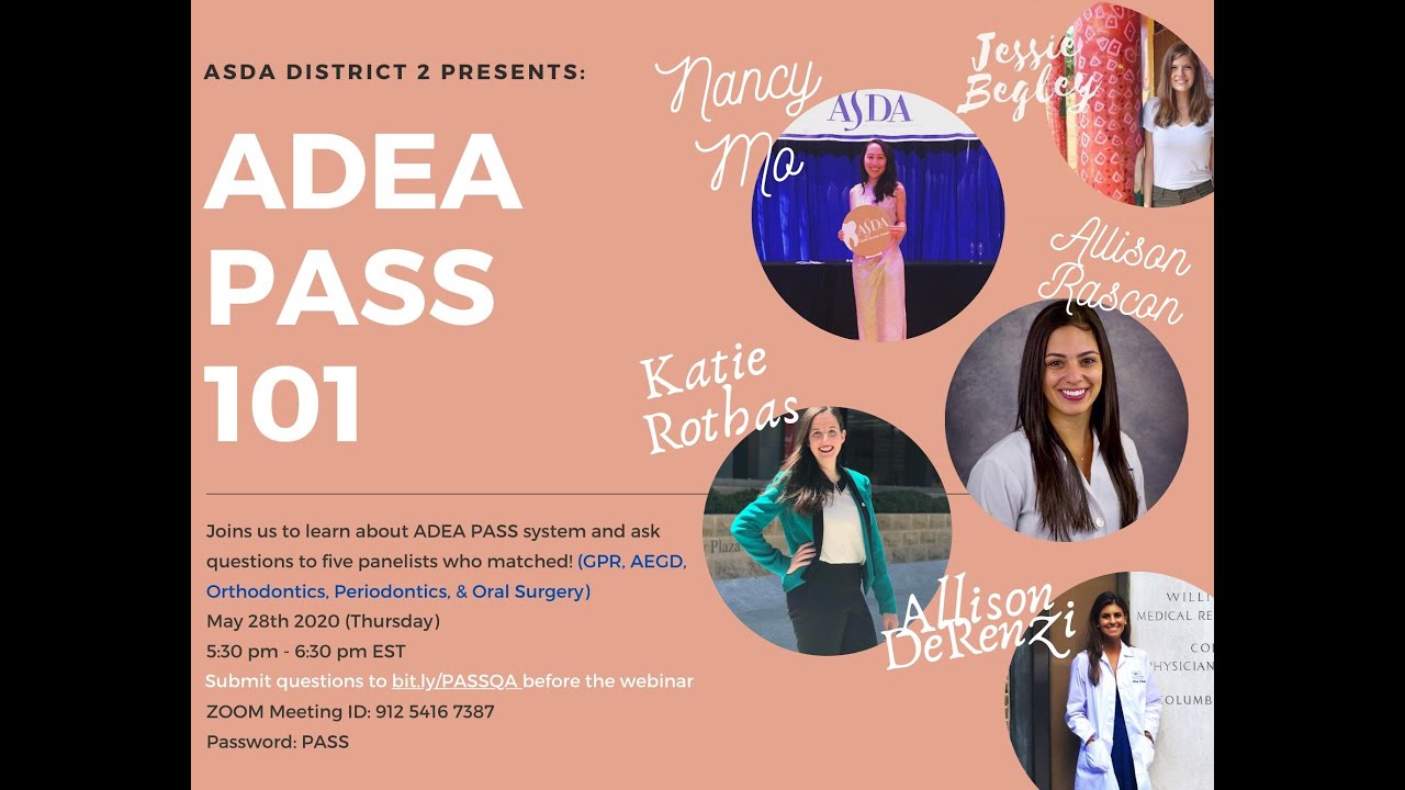 ADEA PASS Residency 101 - YouTube