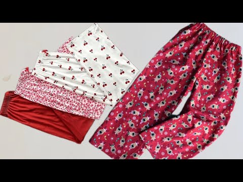 Kullanılmayan PİJAMA ile bakın neler yaptım /2 geri dönüşüm 