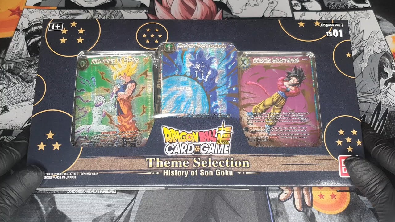 Dragon Ball Super Card Game - Theme Selection History of Son Goku - YouTube