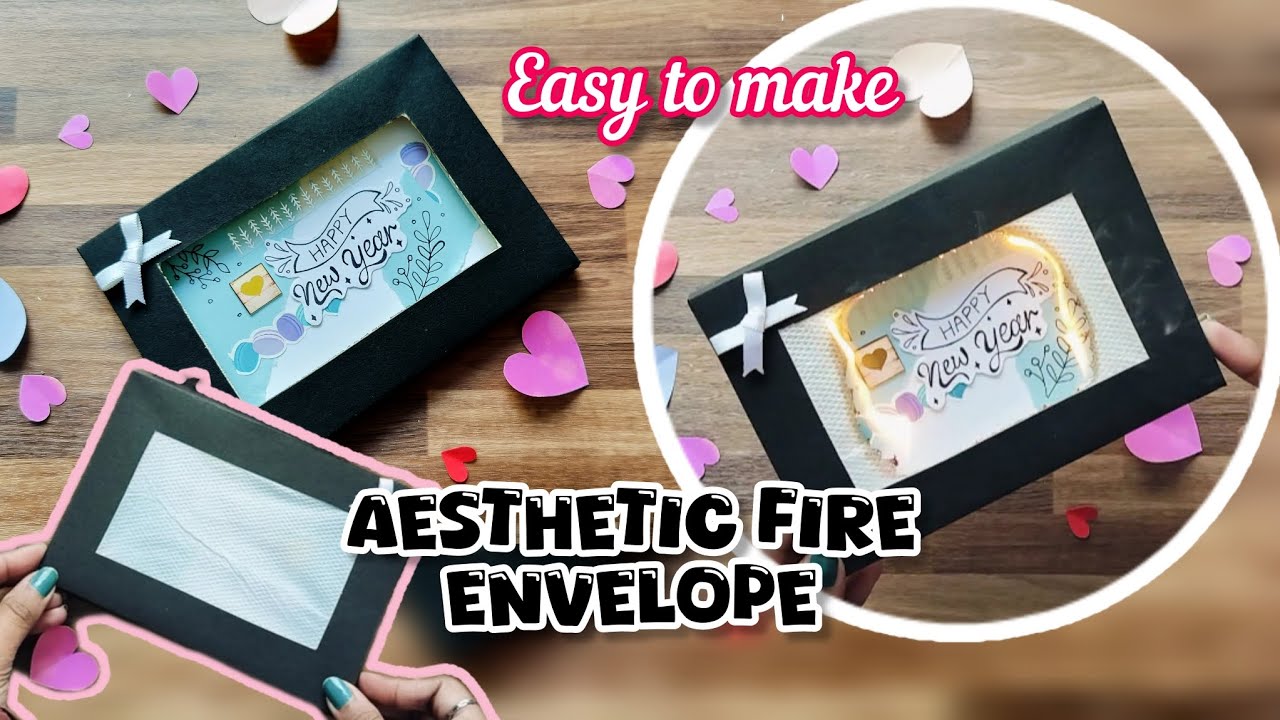 🔥 DIY Aesthetic Fire Envelope for New Year Gifts! 🎁 - YouTube