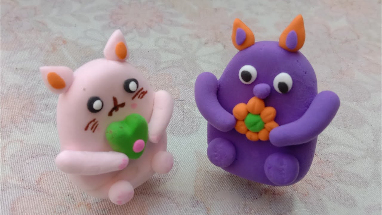 Super Clay Cat | DIY How to Make Miniature Polymer Clay Cat | Mini Clay ...