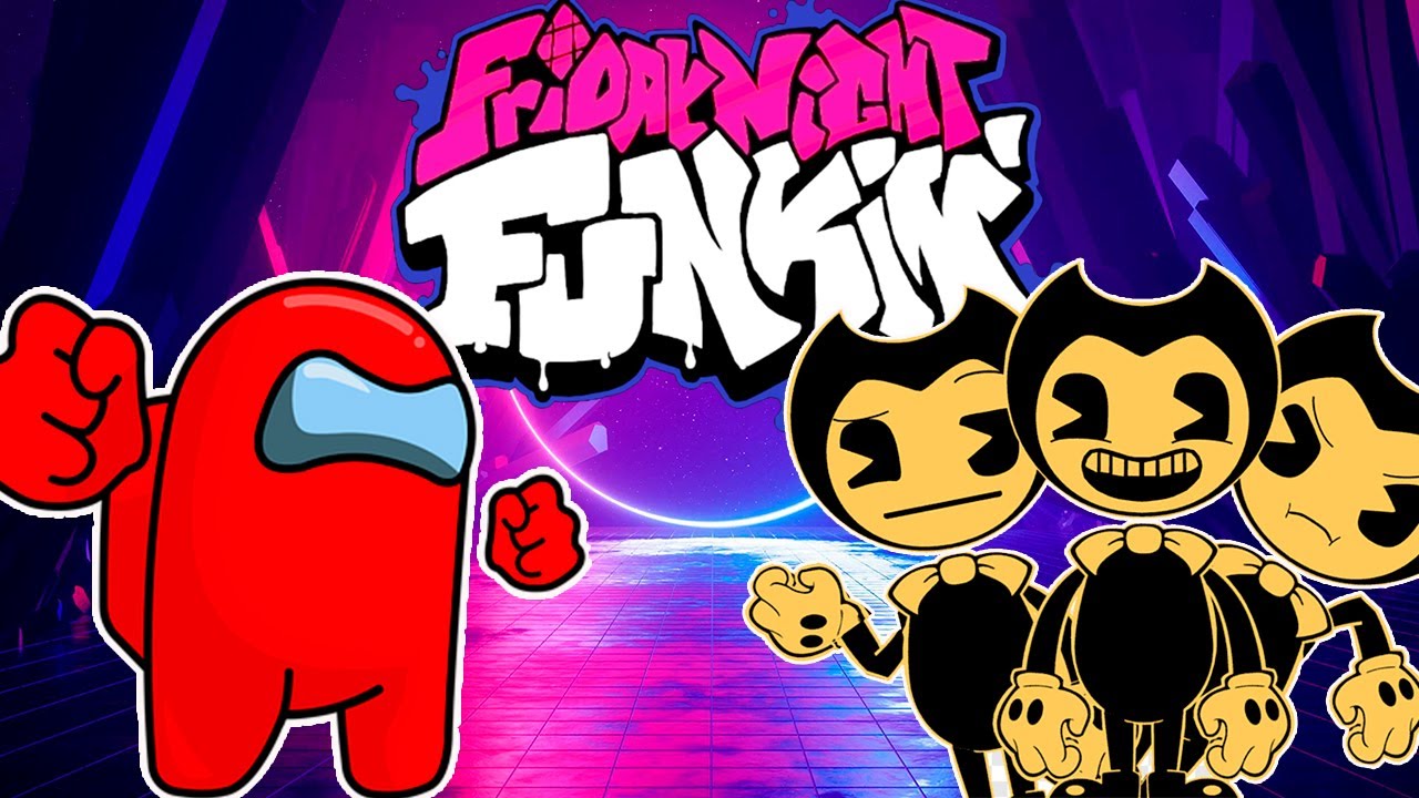 Friday Night Funkin VS BENDY ⚡ new mod AMONG US music ⚡ bendy mod [FNF ...