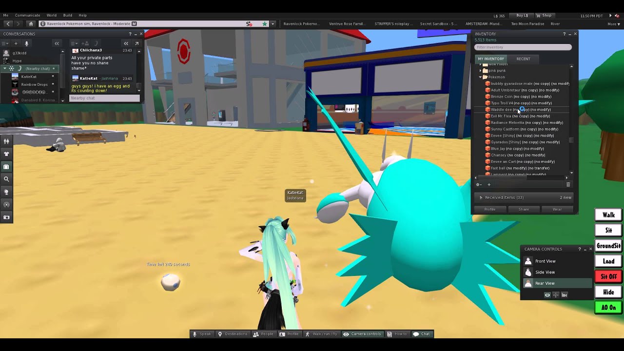 SecondLife Pokemon Egg hatch - YouTube