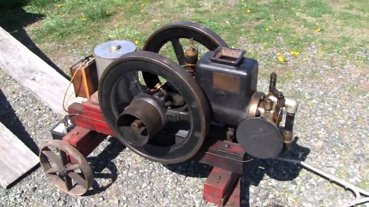 PUSHROD CHRISTENSEN HIT & MISS ENGINE - YouTube