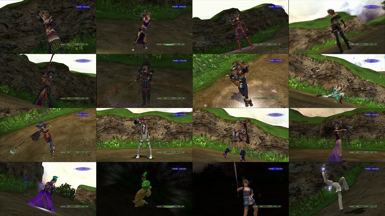 FINAL FANTASY X-2 HD Remaster - All Dressphere Changes (Paine) - YouTube