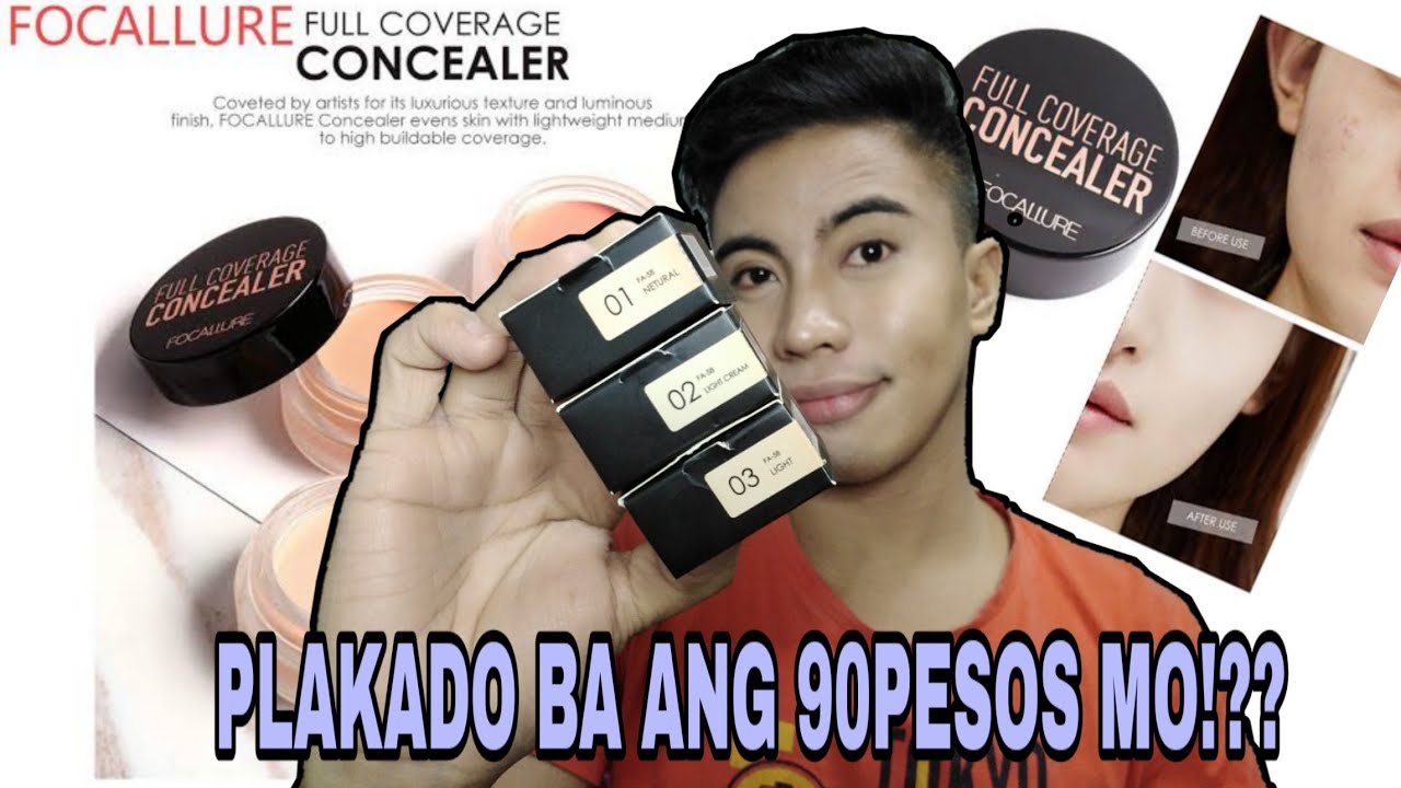 FOCALLURE FULL COVERAGE CONCEALER | REVIEW - YouTube