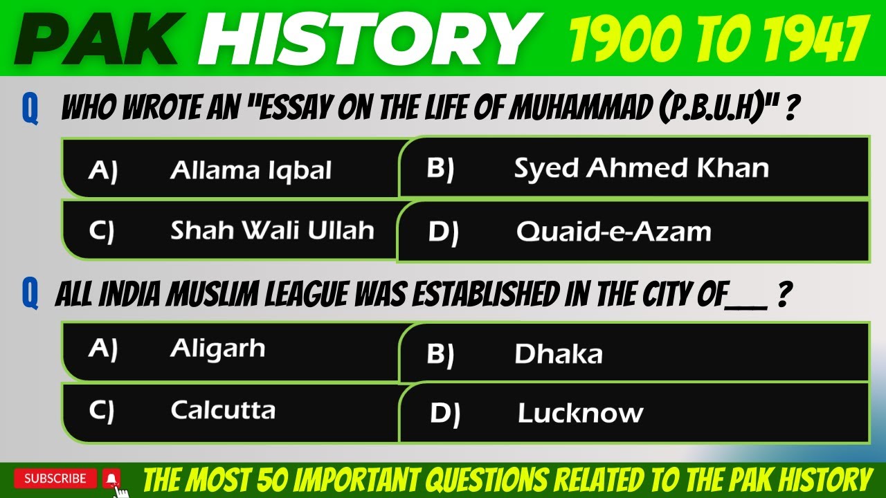 History Of Pakistan 1900 To 1947 | Pakistan Movement 1900 to 1947 | Pak ...
