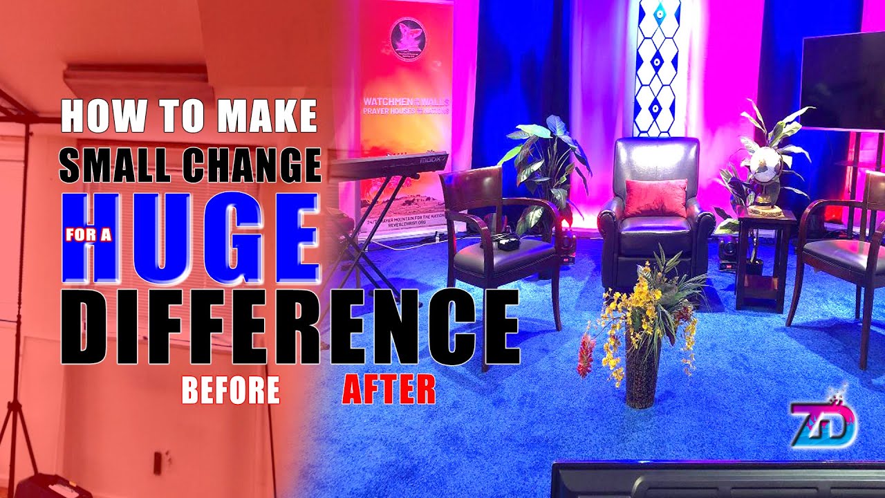 CHURCH STAGE, PODCAST STUDIO SET - HOW TO MAKE A SOME SMALL CHANGE FOR ...