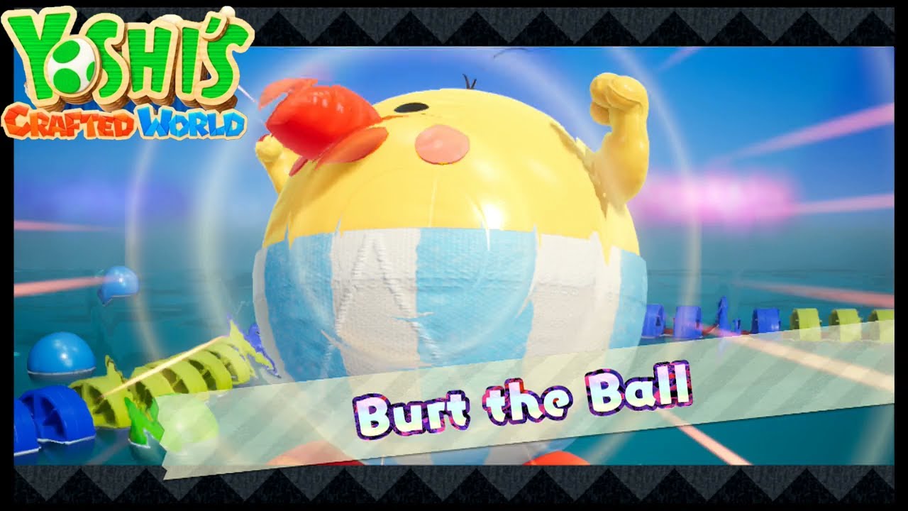 Yoshi's Crafted world- Burt The Ball Boss Fight! - YouTube