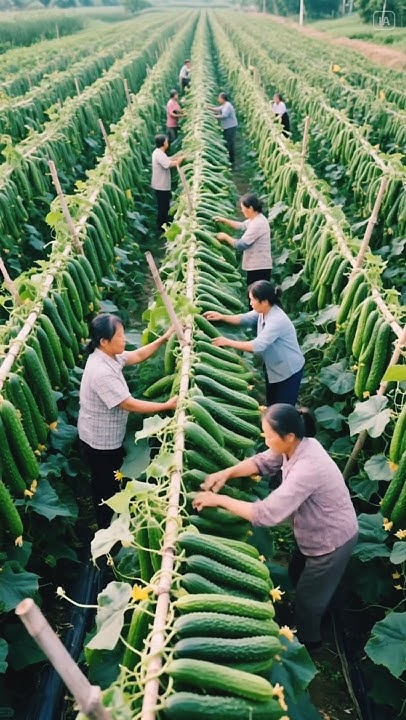 Amazing cucumber harvesting #farming #usafarming - YouTube