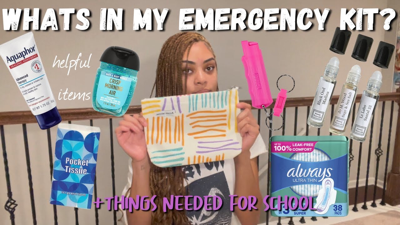 WHATS IN MY EMERGENCY KIT? | beneficial things you might need for ...