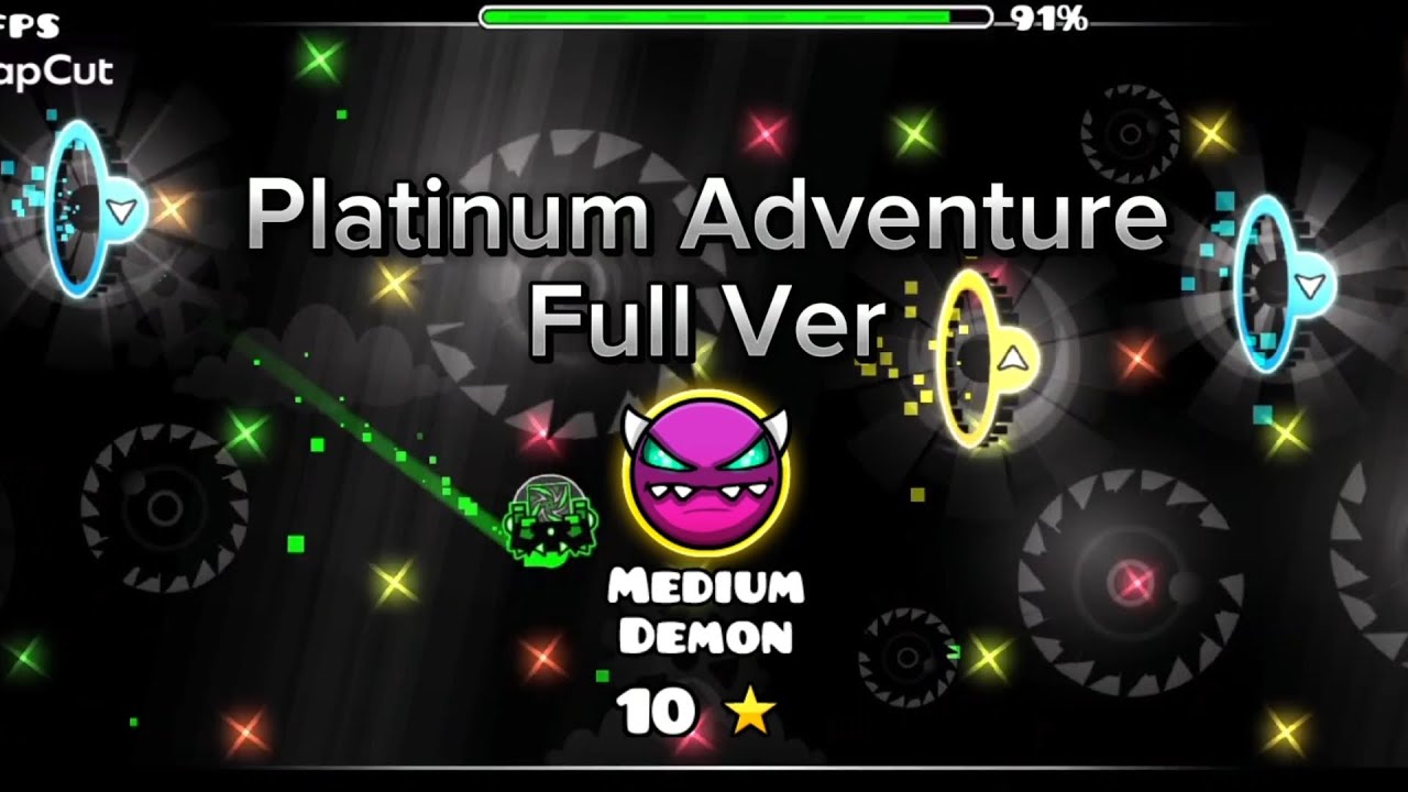 Platinum Adventure Full Version By: CachalotGD || Geometry Dash - YouTube