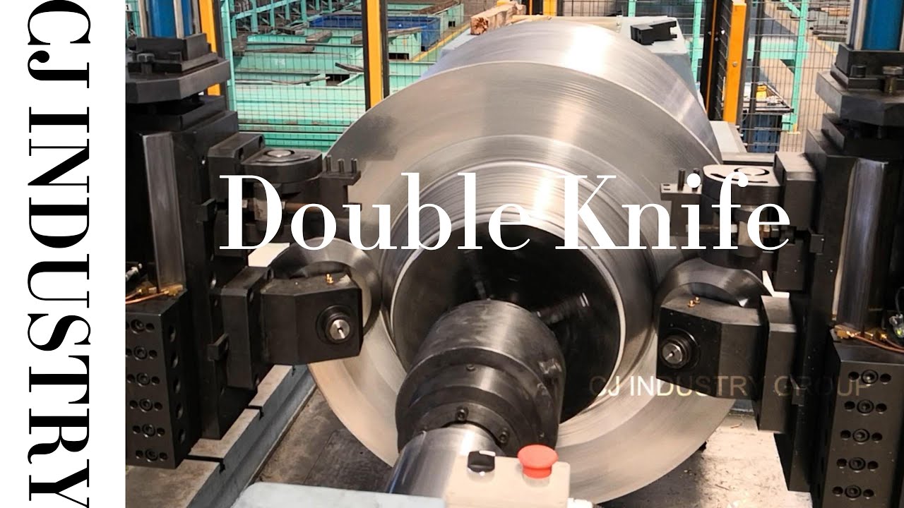 Double knife spinning machine - YouTube
