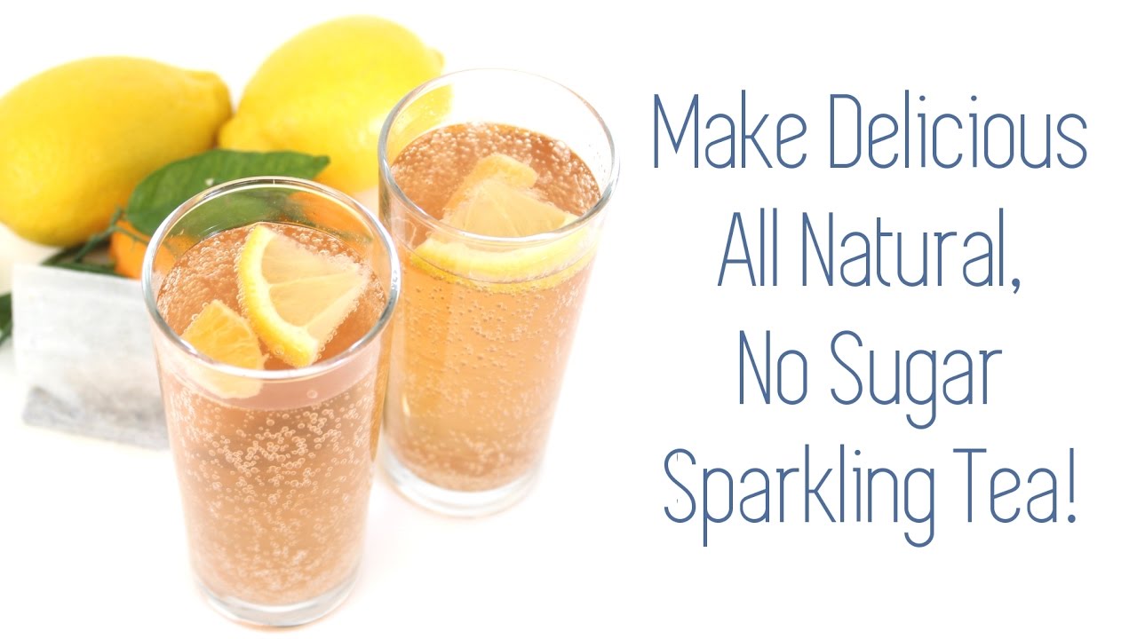 All Natural Lemon Zinger Sparkling Tea - YouTube