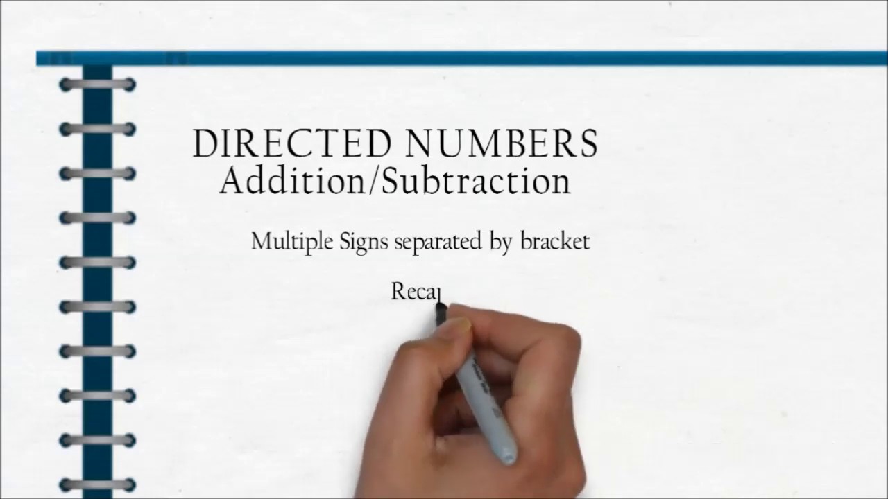 Directed Number: Lesson Three - YouTube