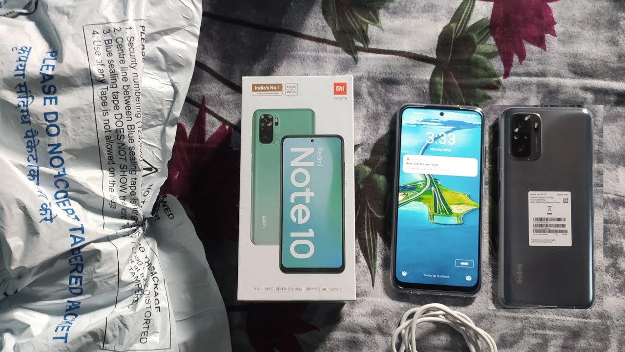 Redmi note 10 Unboxing l Shadow Black 4gb 64gb Variant l Buy From ...