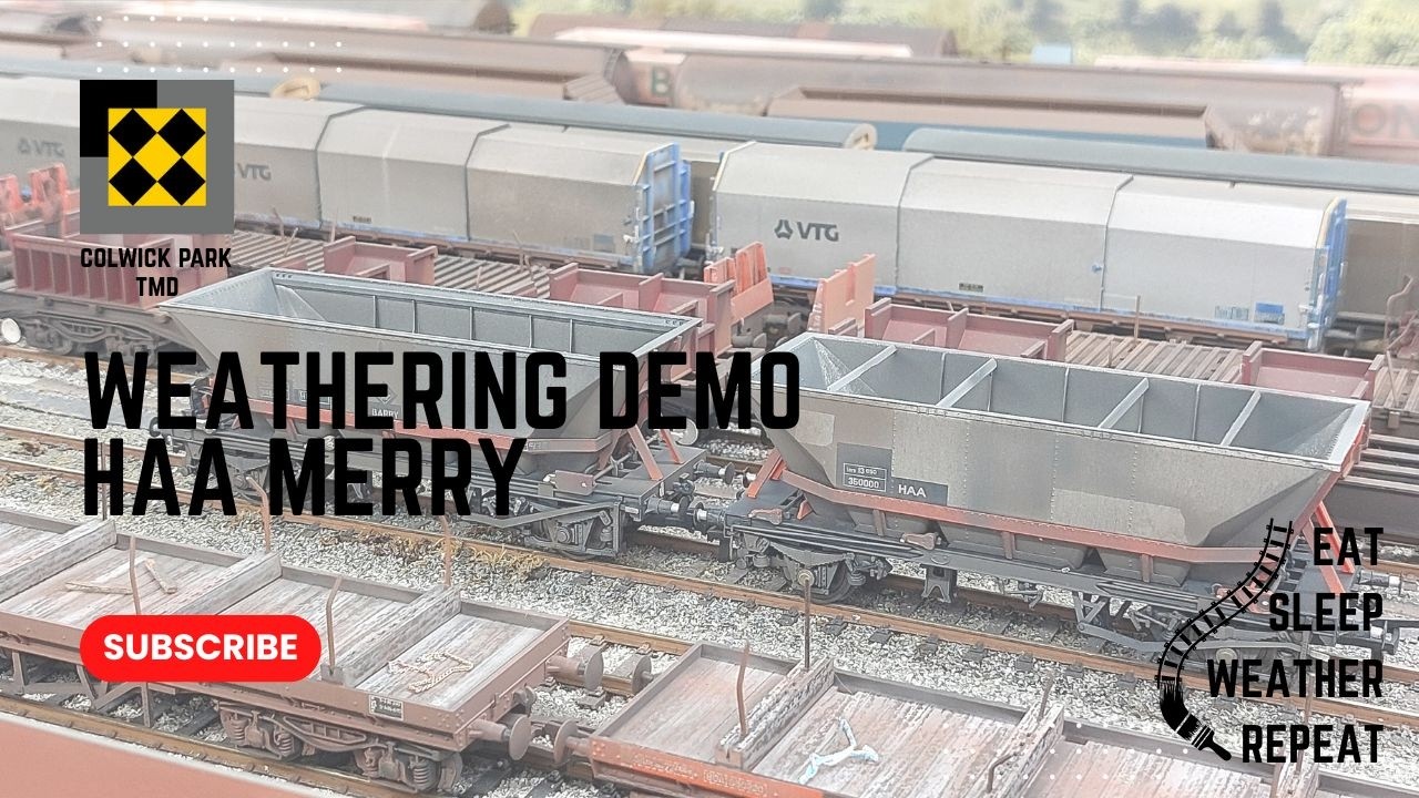 Weathering tutorial / HAA Cavalex Merry coal wagon / Model Railway / OO ...