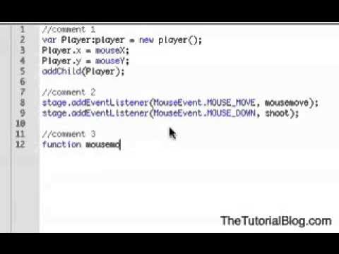 Basic Flash Actionscript 3 Shooting Game Tutorial - Flash Tutorials For Beginners - YouTube