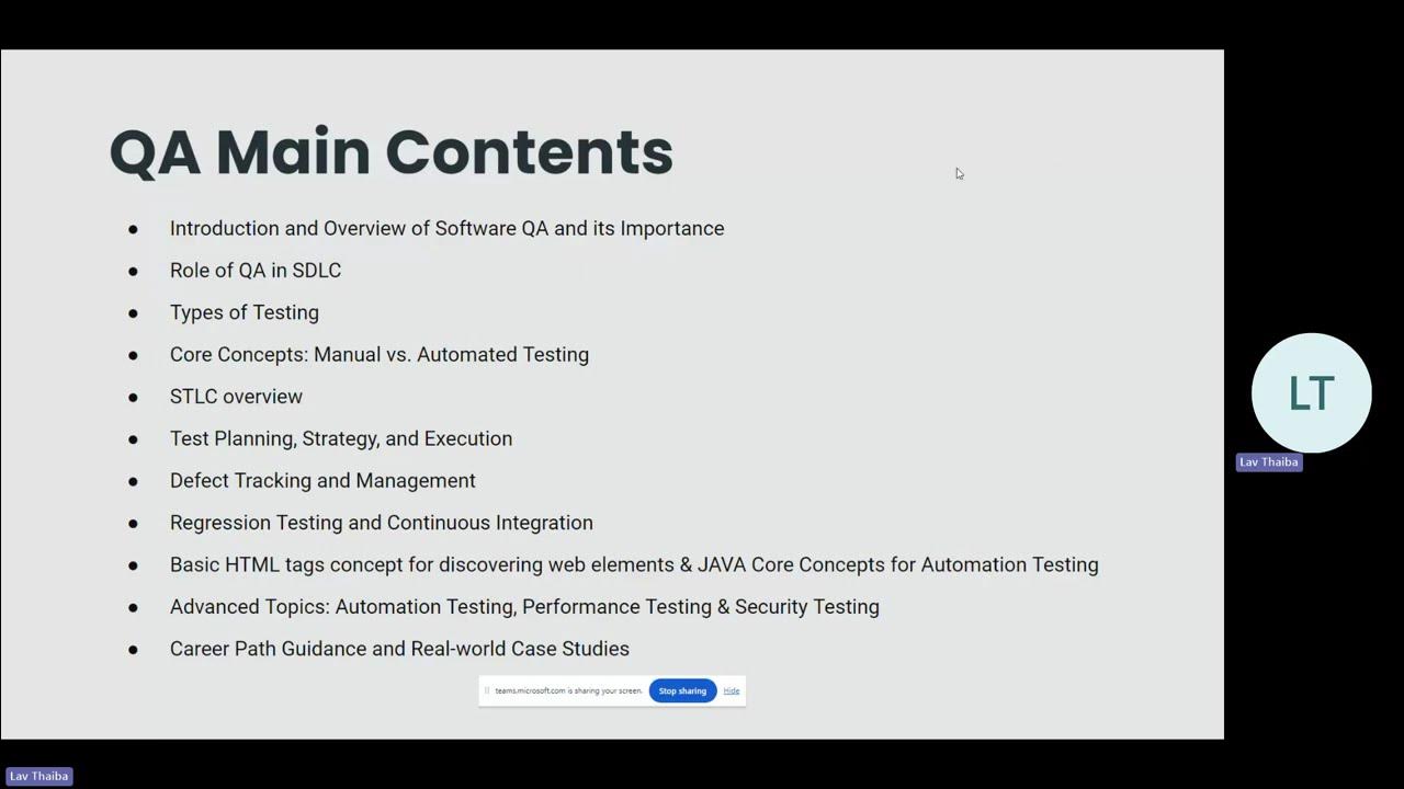 Introduction to Quality Assurance: Day 1 Course Overview | SkillShikshya - YouTube